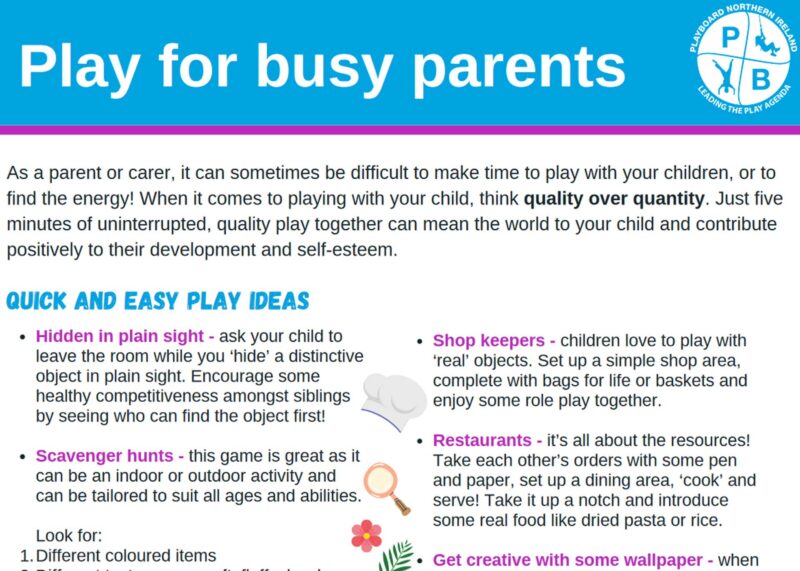 Play Activities – PlayBoard NI
